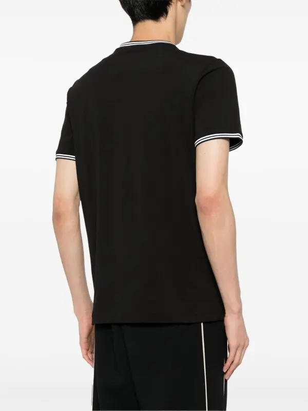 BOSS Stretch Cotton T-shirt With Stripes And Ogo Regular Fit