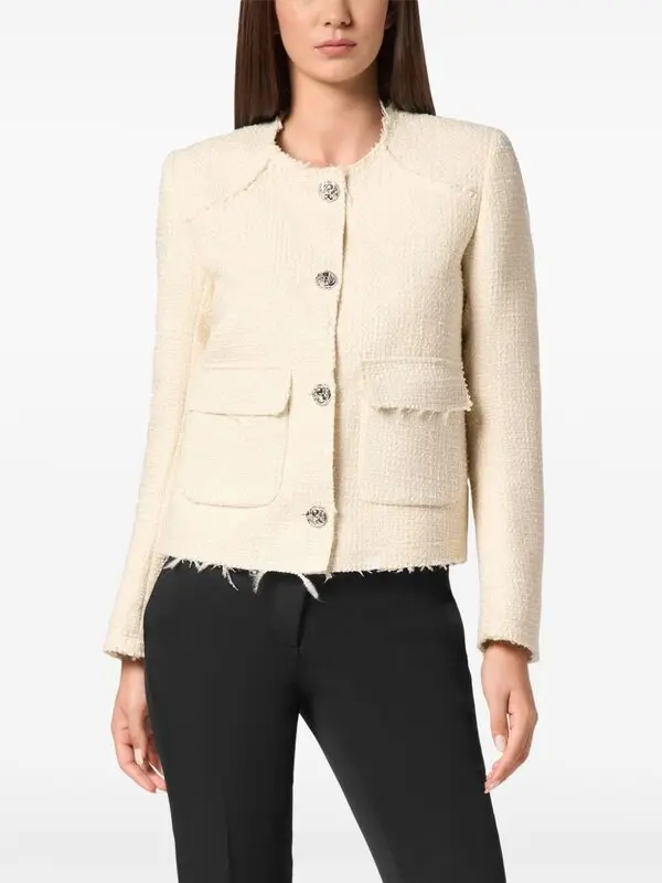 Philipp Plein Tweed Jacket - Neutrals