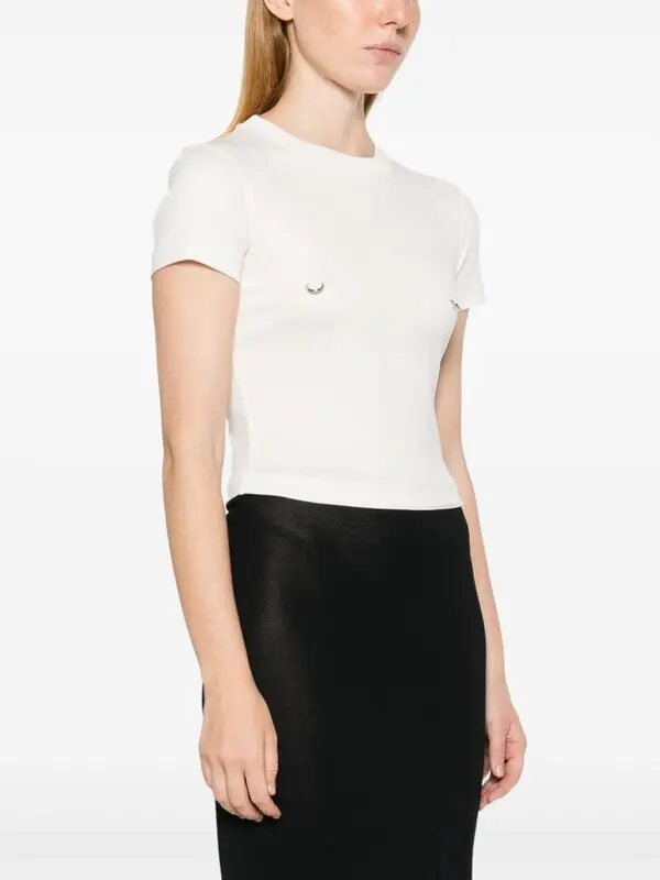 MUGLER Pierced T-shirt - White