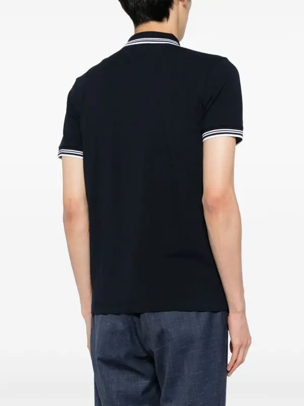 BOSS Logo-print Polo Shirt - Blue