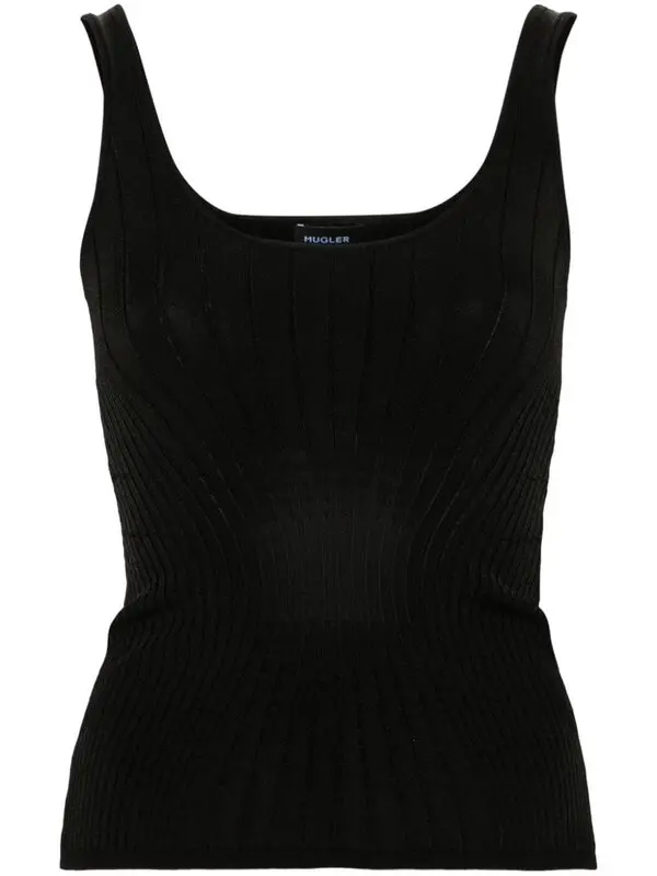 MUGLER Knitted Tank Top