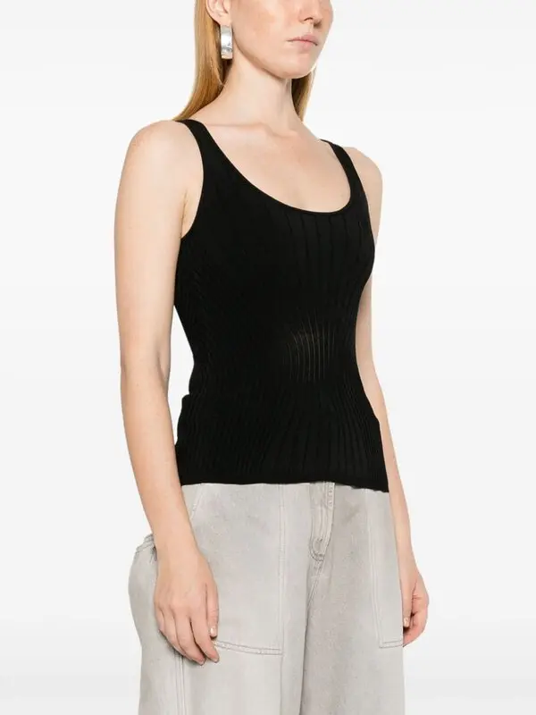 MUGLER Knitted Tank Top