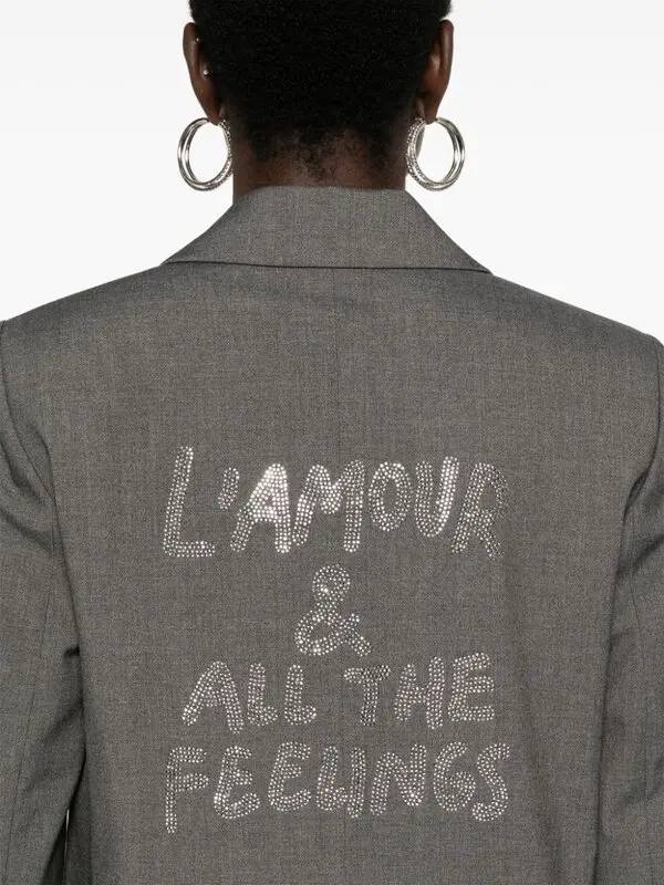 Zadig&Voltaire Rhinestone-slogan Blazer