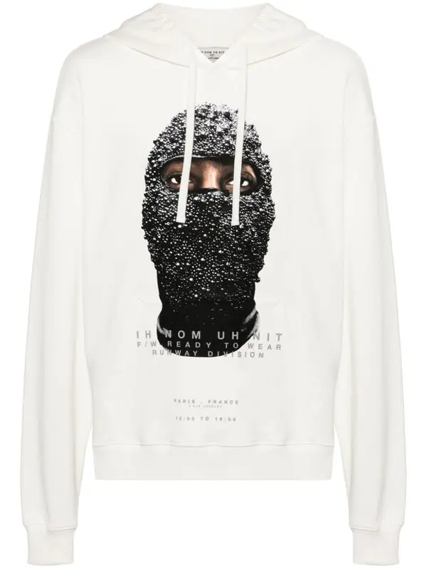 IH NOM UH NIT Future Mask Hoodie - White