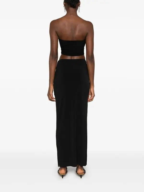 NISSA Faux Pearl-embellished Skirt Set