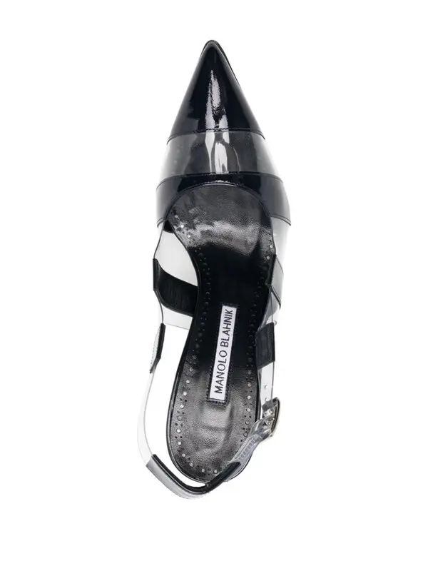 Manolo Blahnik 70mm Uxra Slingback Pumps