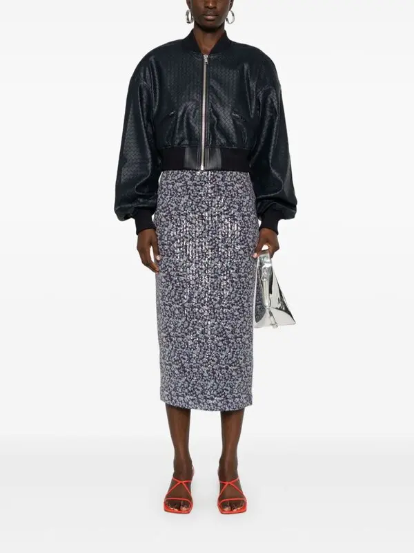 ROTATE BY BIRGER CHRISTENSEN Midi Pencil Skirt - Purple