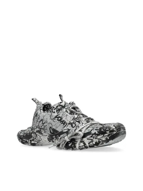 Balenciaga 3xl Extreme Graffiti Low-top Sneakers