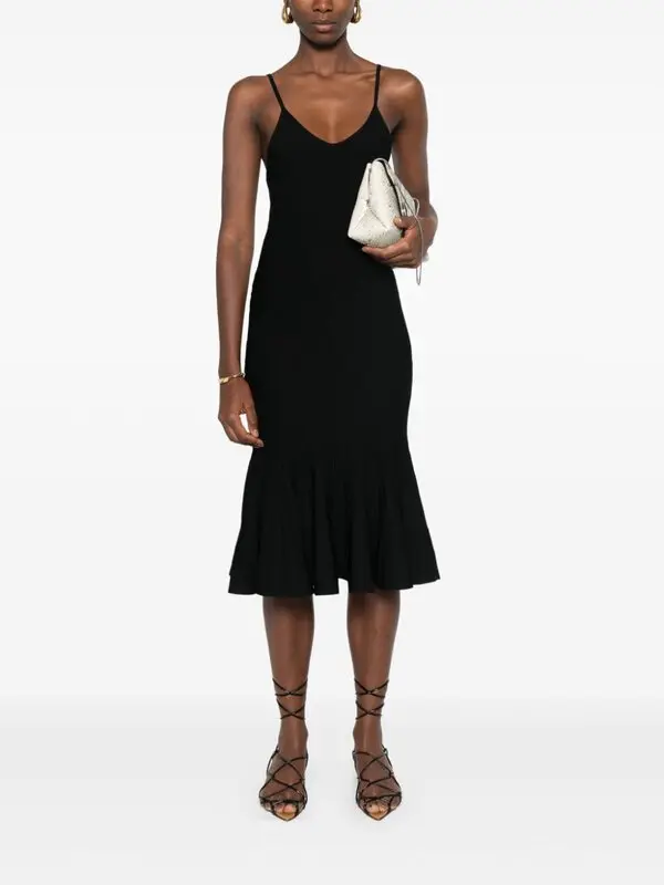 Khaite Queen Pointelle Knit Dress