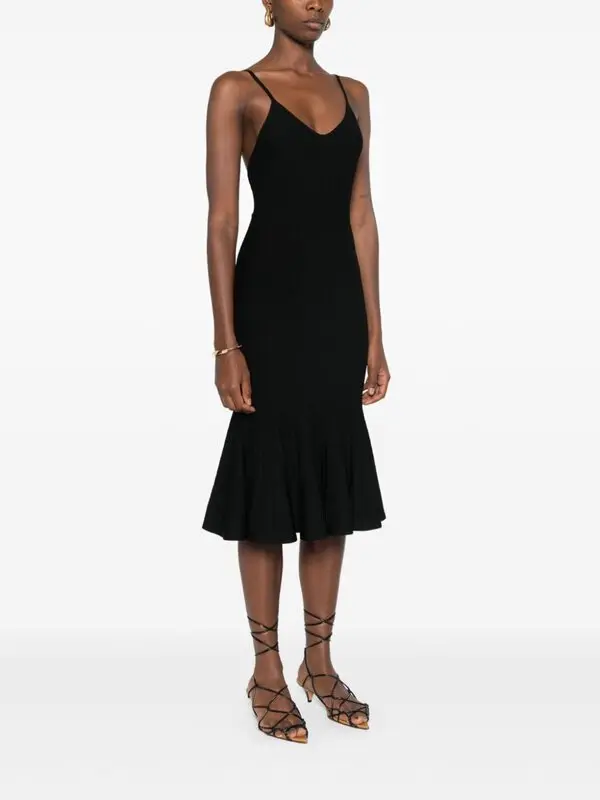 Khaite Queen Pointelle Knit Dress