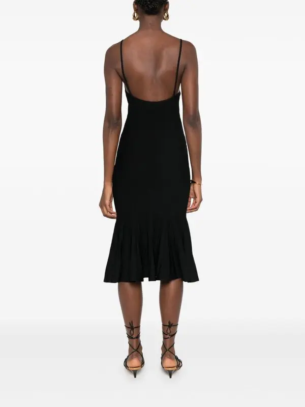 Khaite Queen Pointelle Knit Dress