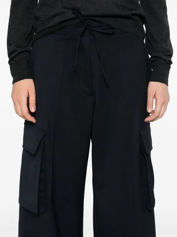 P.a.r.o.s.h Gabardine Cargo Trousers