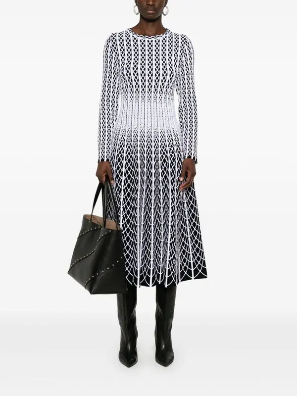 ANTONINO VALENTI Striped Midi Dress