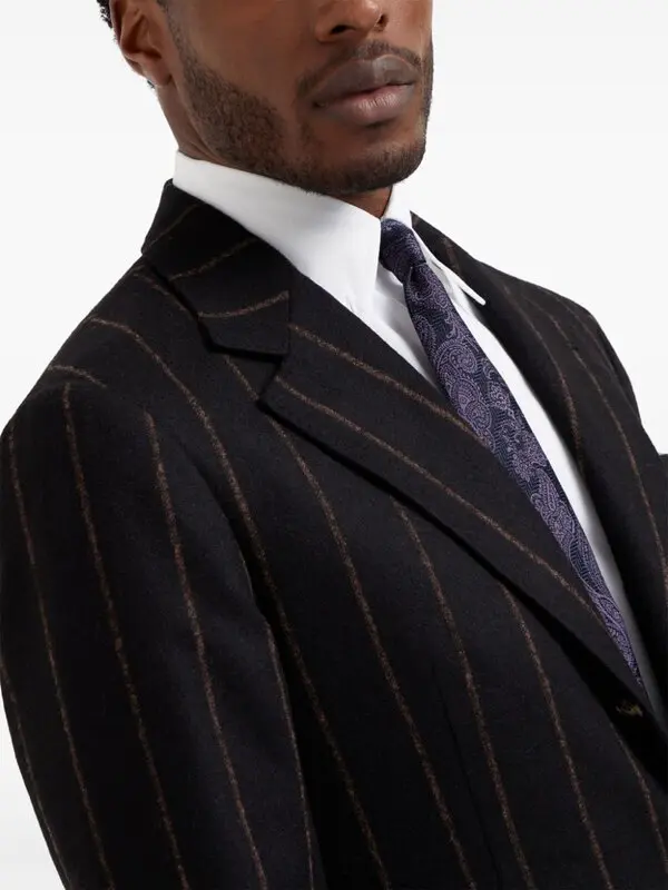 Brunello Cucinelli Jacquard Neck Tie - Purple