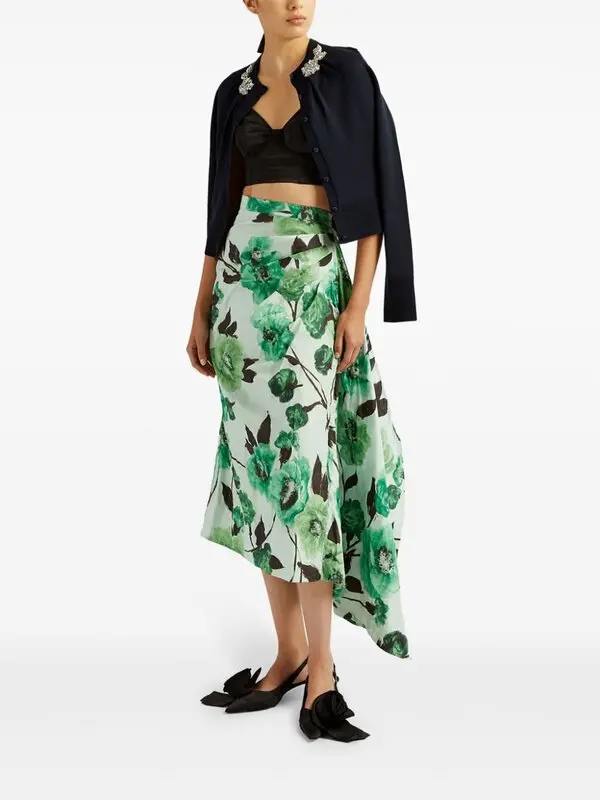Erdem Draped-detail Cardigan - Blue