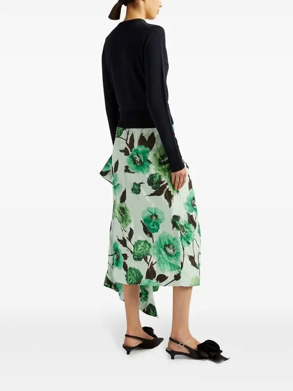 Erdem Draped-detail Cardigan - Blue