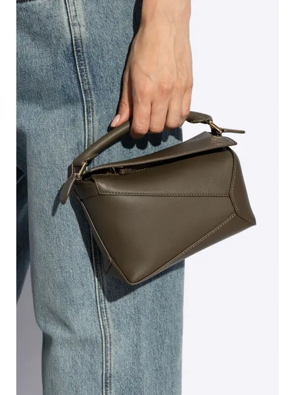 Loewe Mini Puzzle Tote Bag - Green