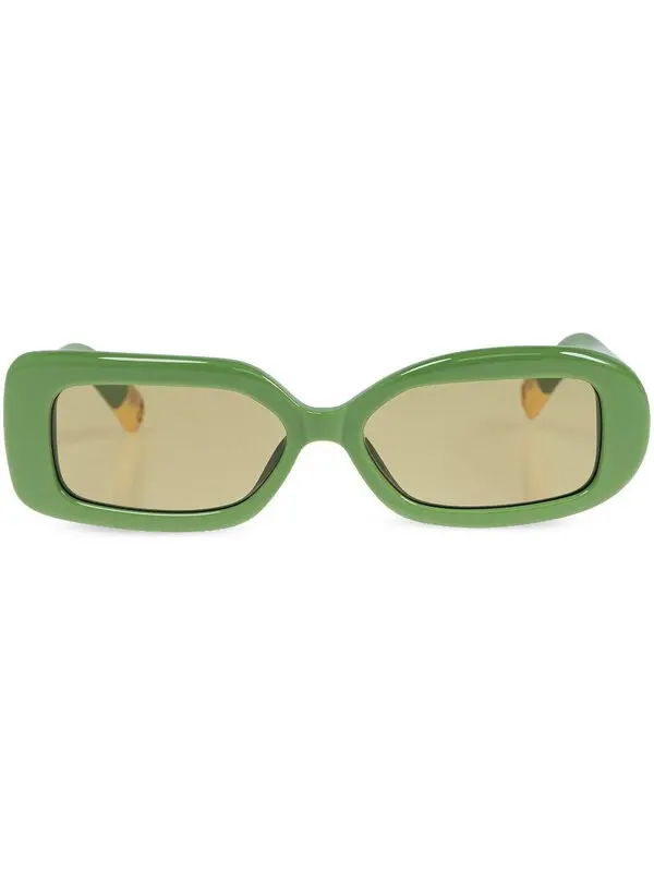 Jacquemus Les Lunettes Rond Carré Sunglasses - Green
