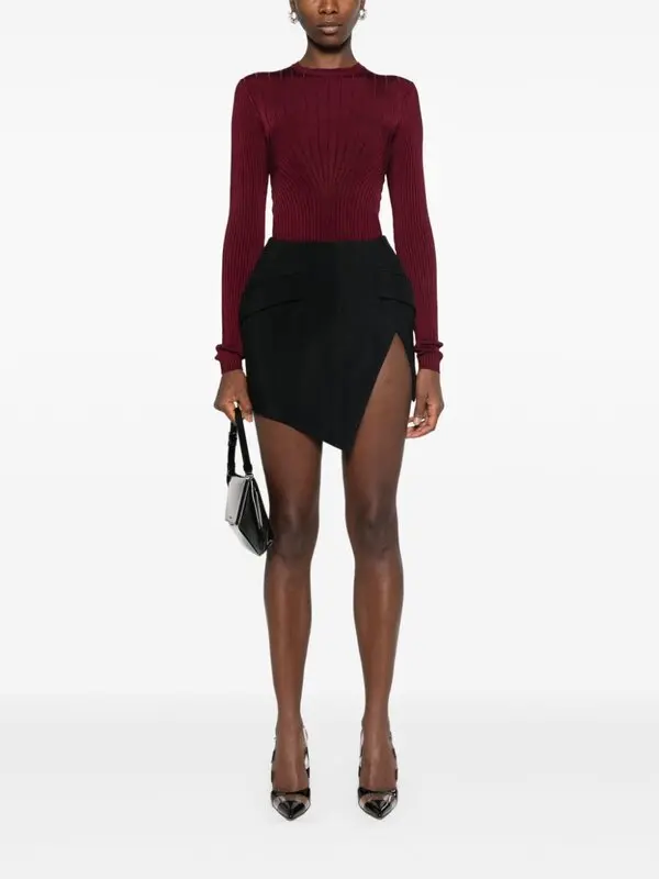 MUGLER Knit Top - Red