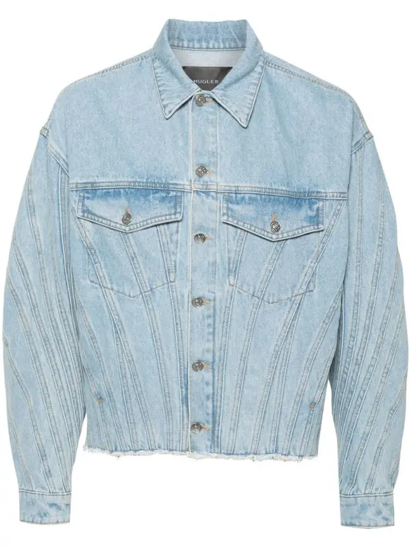 MUGLER Panelled Denim Jacket
