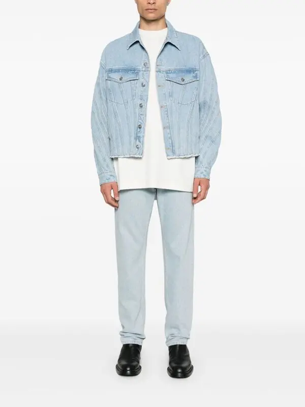 MUGLER Panelled Denim Jacket