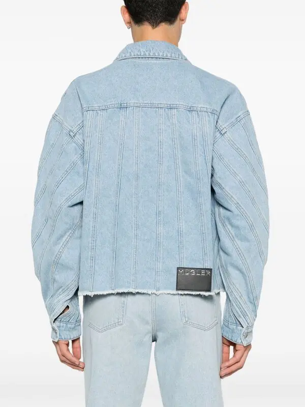MUGLER Panelled Denim Jacket