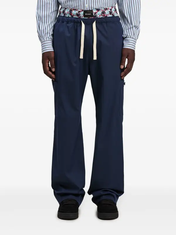 Palm Angels Twill Loose-fit Trousers