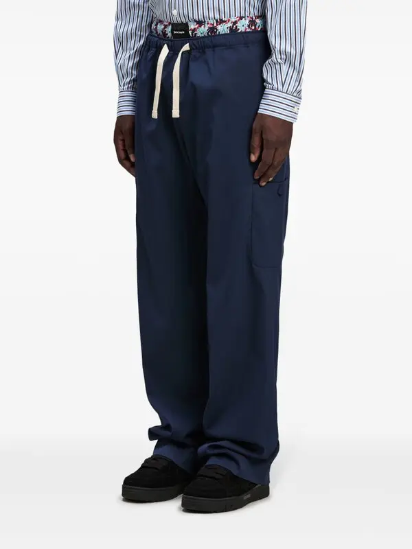 Palm Angels Twill Loose-fit Trousers