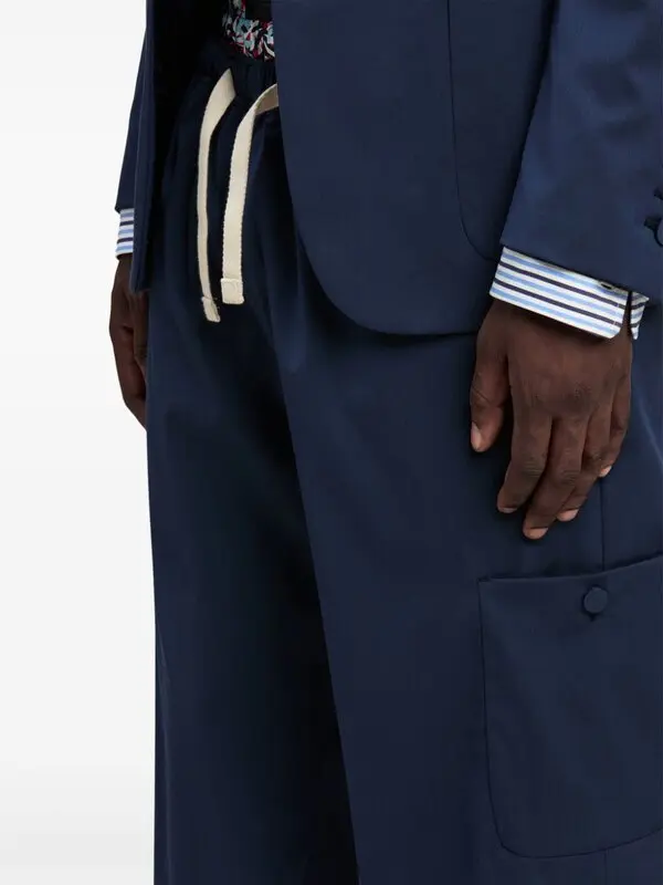 Palm Angels Twill Loose-fit Trousers