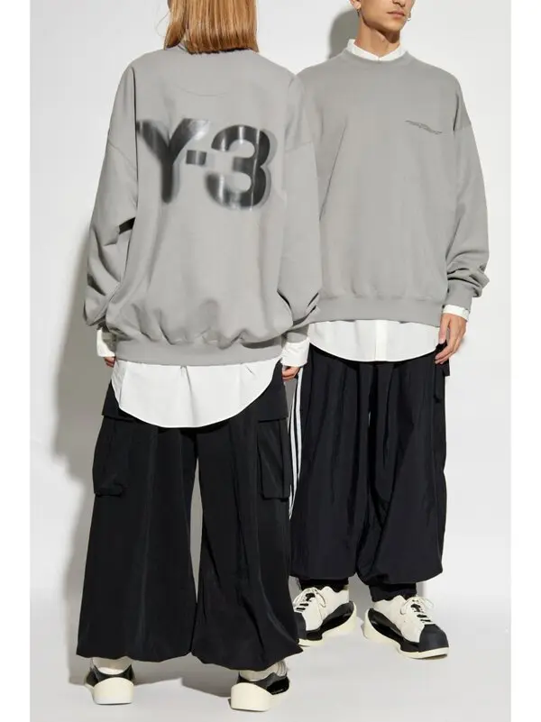 Y3 Logo-printed Crewneck Sweatshirt
