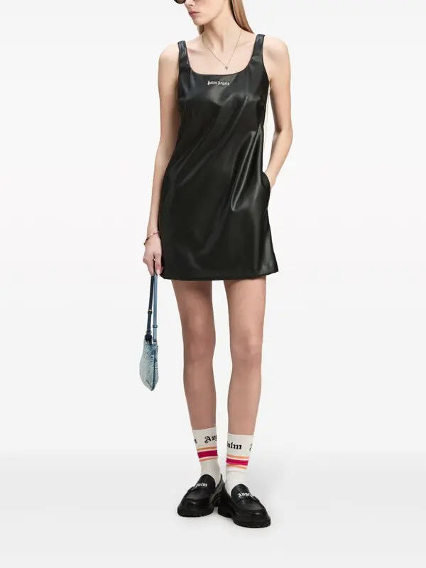 Palm Angels Logo-embroidered Minidress