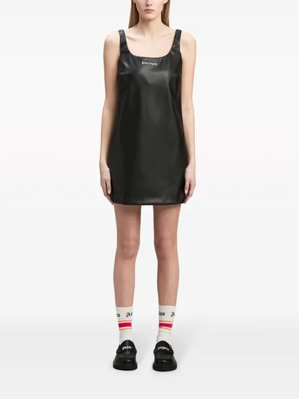 Palm Angels Logo-embroidered Minidress