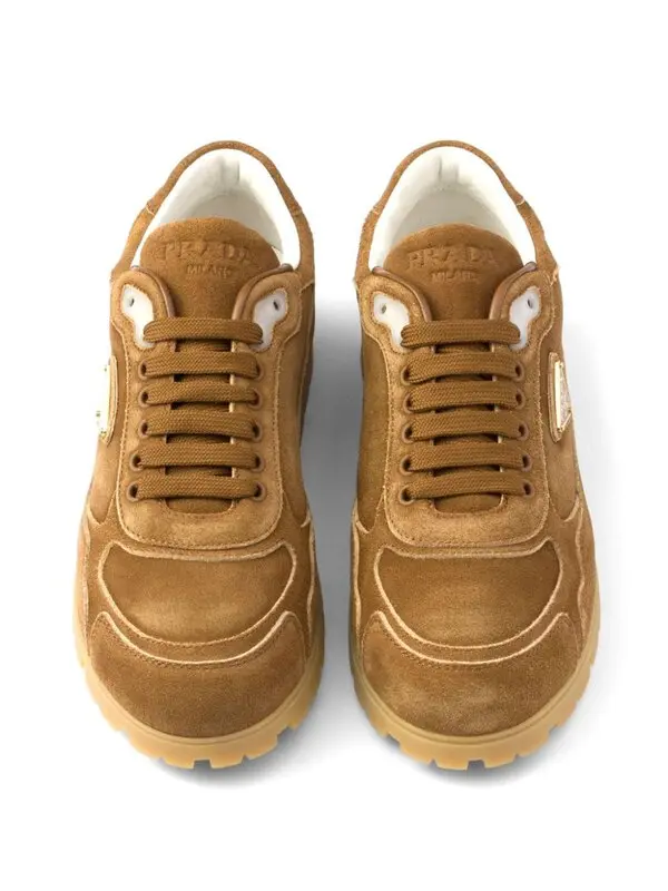 Prada Suede Sneakers - Brown