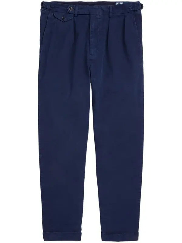 Polo Ralph Lauren Featherweight Cotton-twill Tennis Trousers - Blue