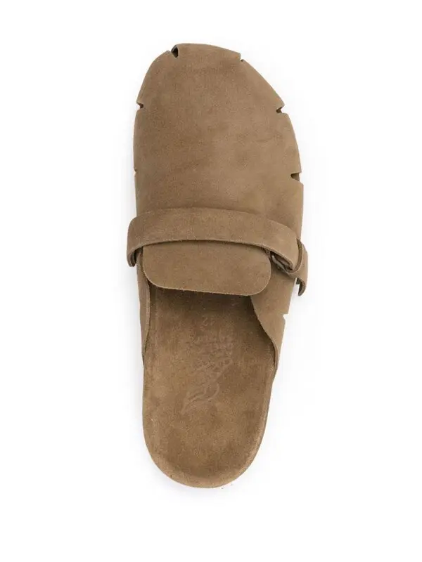 ANCIENT GREEK SANDALS Atlas Mules - Green