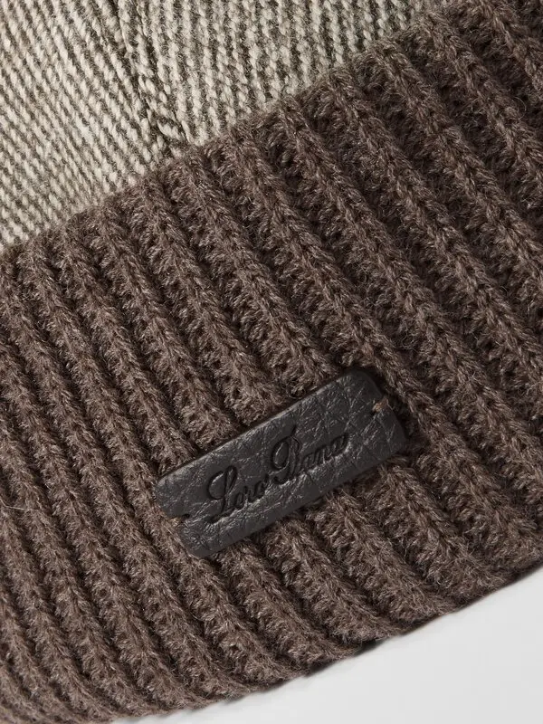 Loro Piana Logo-AppliquéD Herringbone Cotton-Blend And  display picture 2