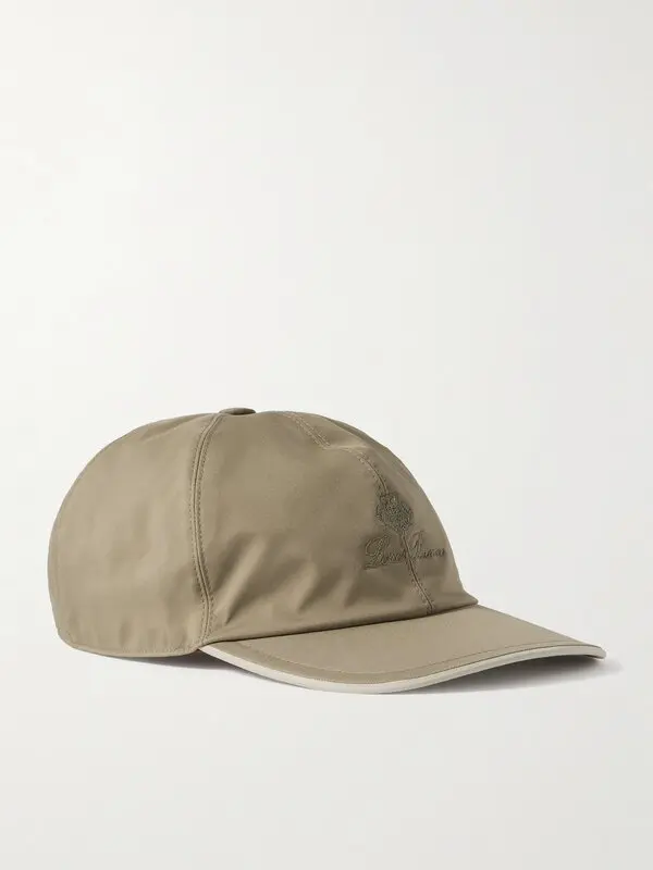 Loro Piana Logo-embroidered Storm System® Baseball Cap - Green