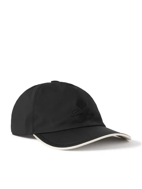 Loro Piana Logo-embroidered Storm System® Shell Baseball Cap - Gray