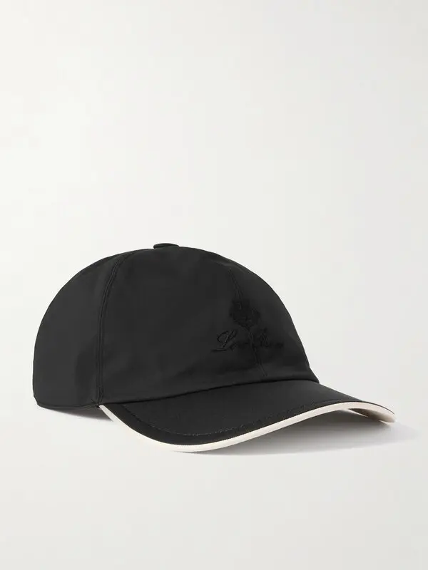 Loro Piana Logo-embroidered Storm System® Shell Baseball Cap - Gray