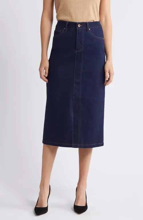 Anne Klein Denim Midi Skirt