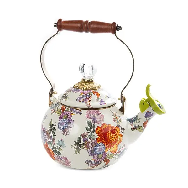 MACKENZIE-CHILDS Flower Market Whistling Tea Kettle - Multi