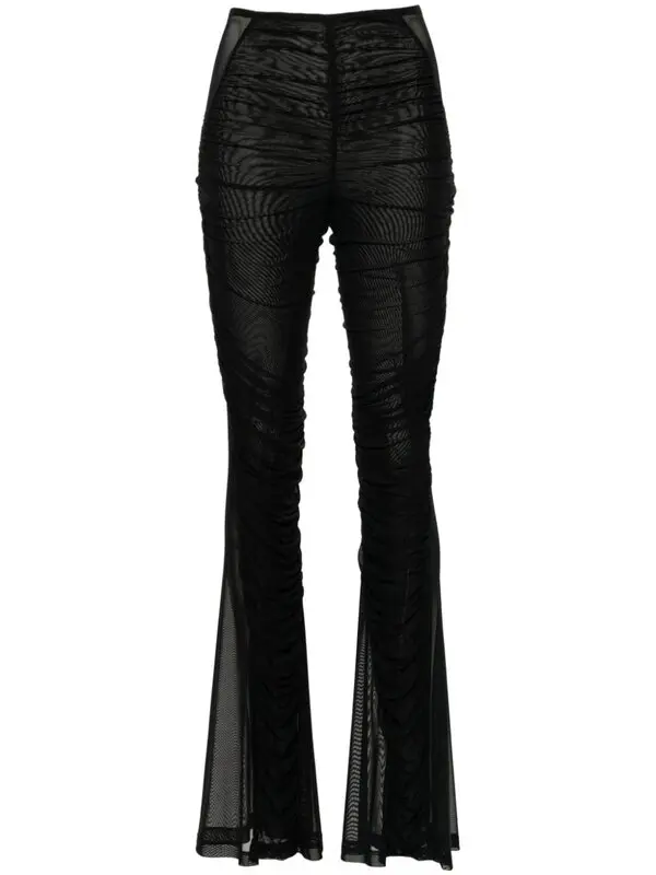MUGLER Ruched Flared Trousers