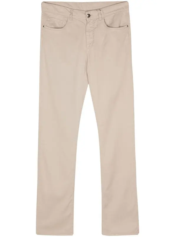 Canali Slim-fit Chino Trousers - Neutrals