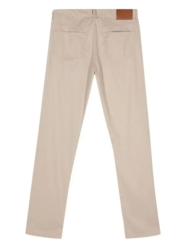 Canali Slim-fit Chino Trousers - Neutrals