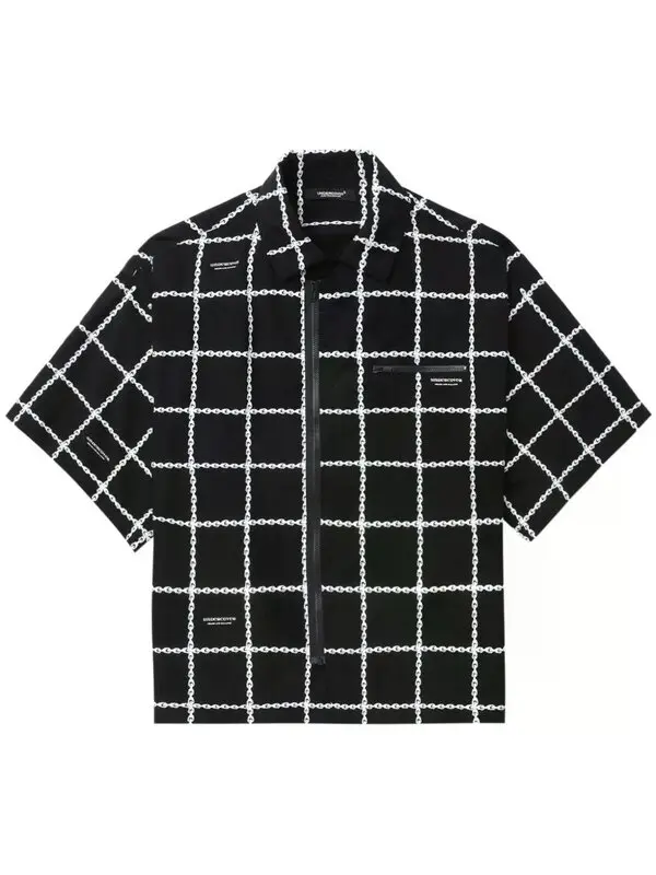 Undercover Graphic-print Zip-up Shirt
