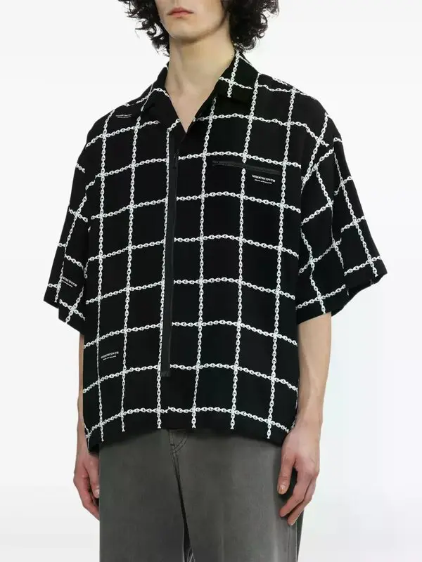 Undercover Graphic-print Zip-up Shirt