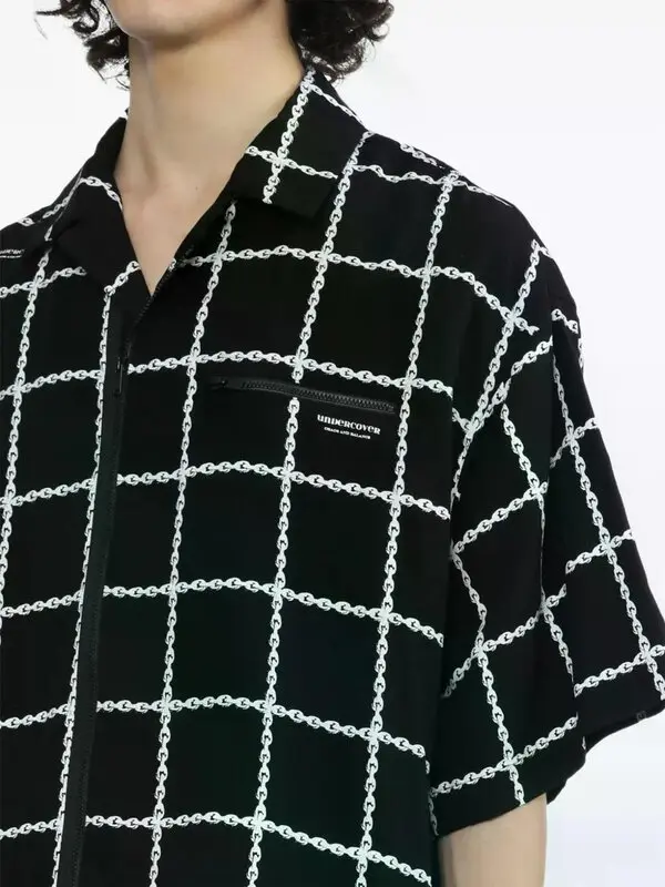 Undercover Graphic-print Zip-up Shirt
