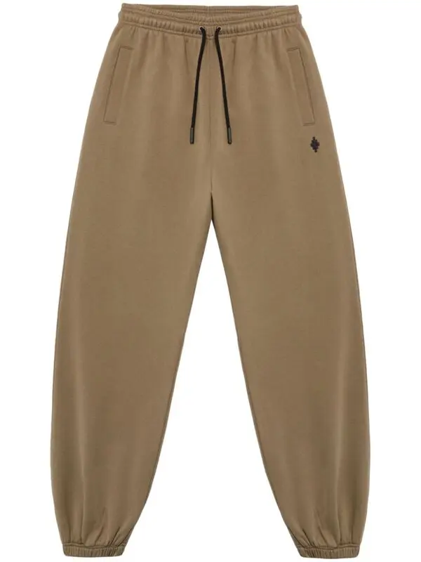 COUNTY OF MILAN Cross Tapered Track Pants - Brown