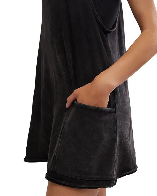free people hot shot mini dress black X FP Movement Hot Shot Mini In Black