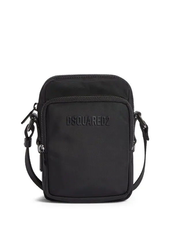 Dsquared2 Logo-lettering Messenger Bag - Black